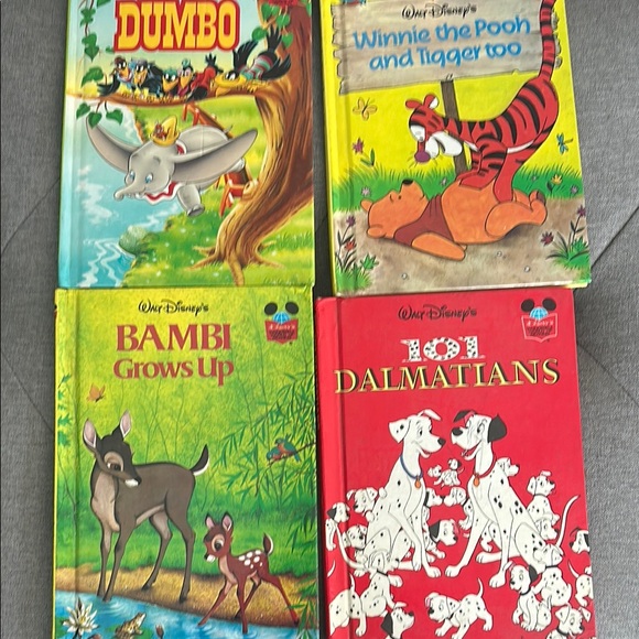 Disney | Other | Disney Storybook Set With Red Yellow And Green Covers ...